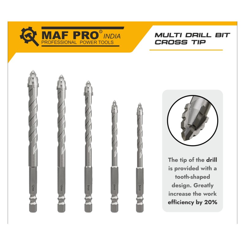 MAF PRO MULTI DRILL BIT CROSS TIP 8MM